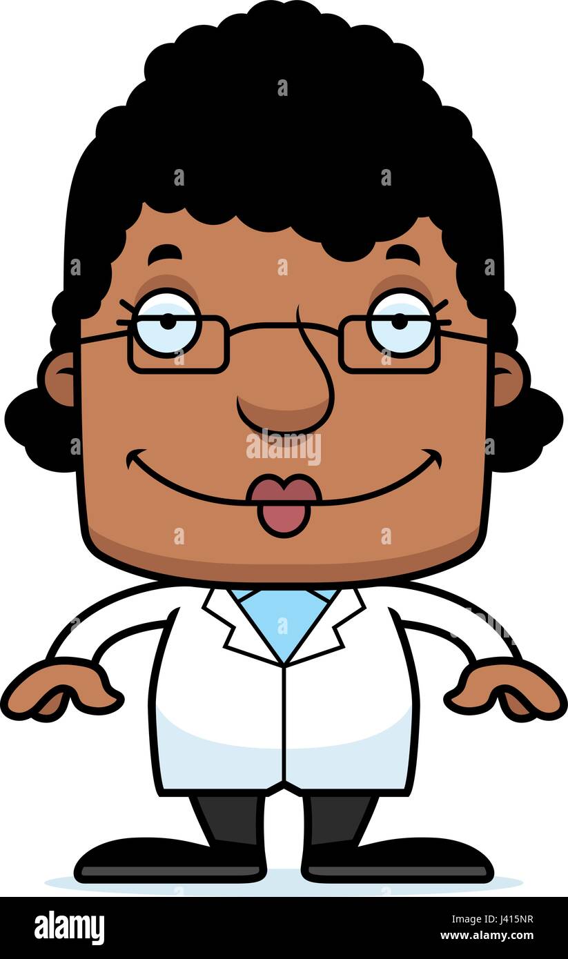 A cartoon scientist woman smiling Stock Vector Image & Art - Alamy