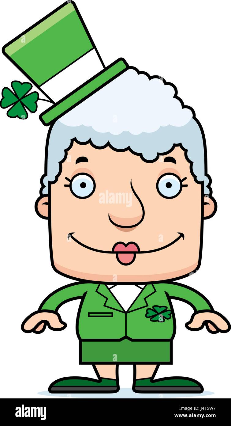 A cartoon Irish woman smiling Stock Vector Image & Art - Alamy