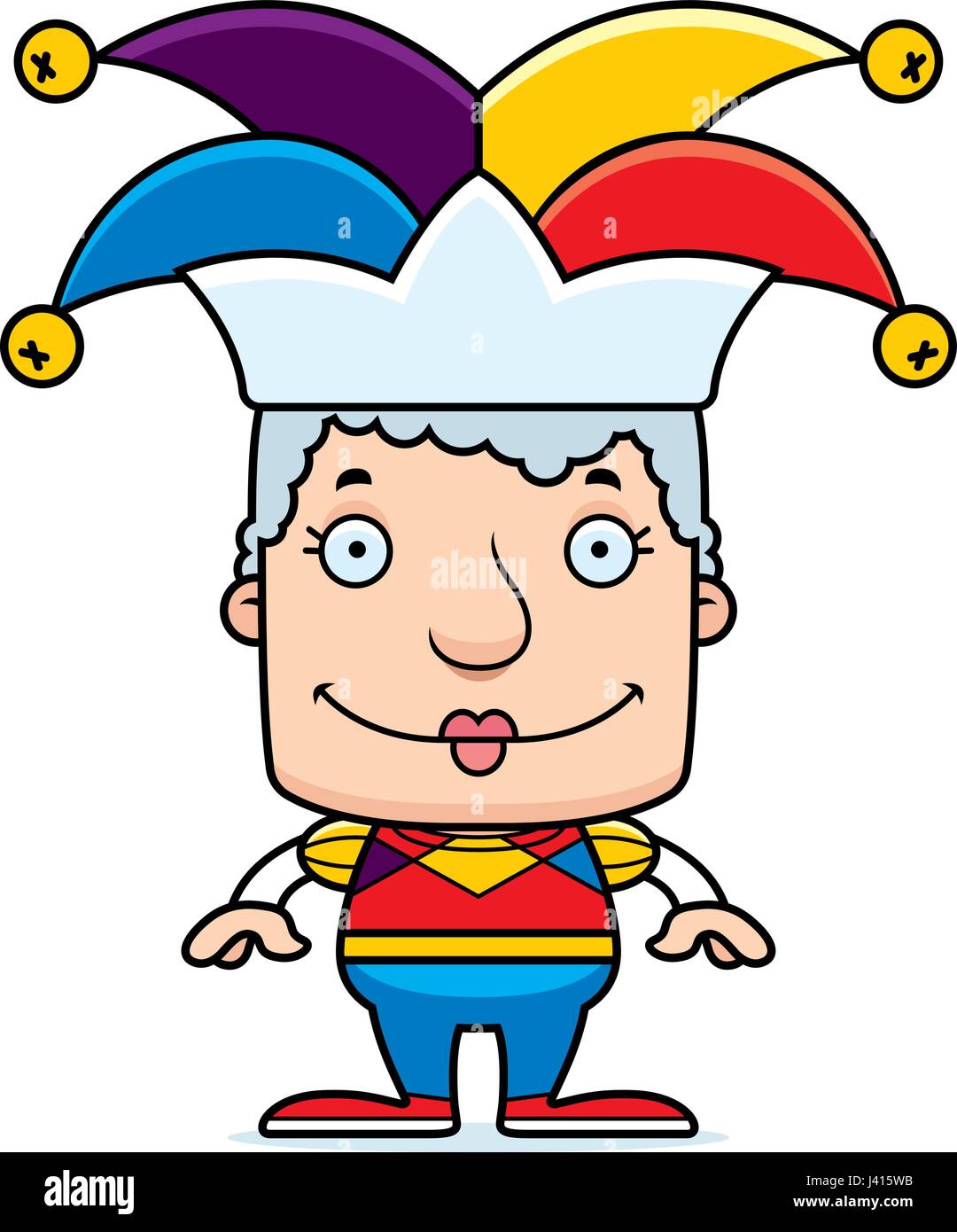 A cartoon jester woman smiling Stock Vector Image & Art - Alamy