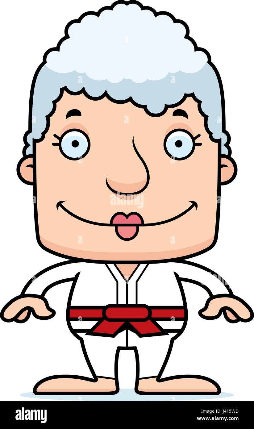 Vector illustration woman karate Stock Vector Images - Alamy