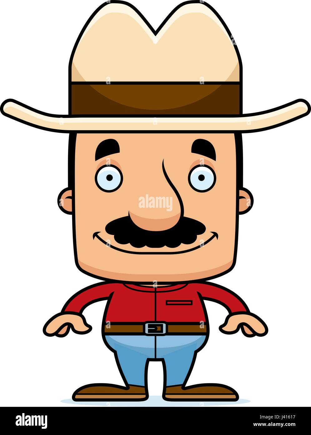 A cartoon cowboy man smiling Stock Vector Image & Art - Alamy