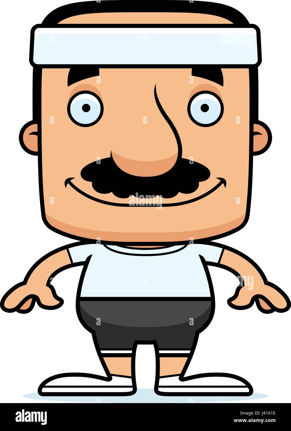 A cartoon fitness man smiling Stock Vector Image & Art - Alamy