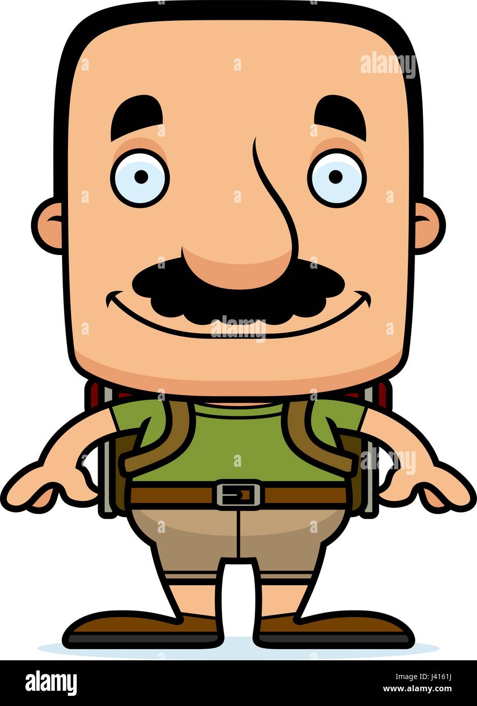 Cartoon hiker man smiling Stock Vector Images - Alamy