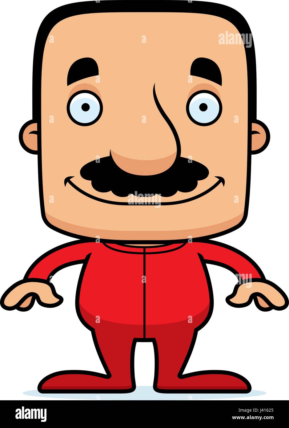 A cartoon man smiling in pajamas Stock Vector Image & Art - Alamy