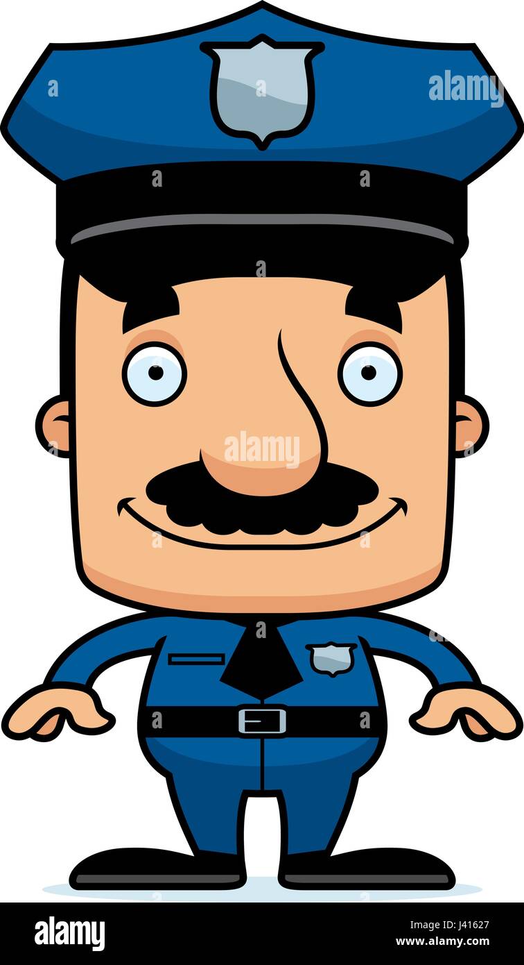 A cartoon police officer man smiling Stock Vector Image & Art - Alamy