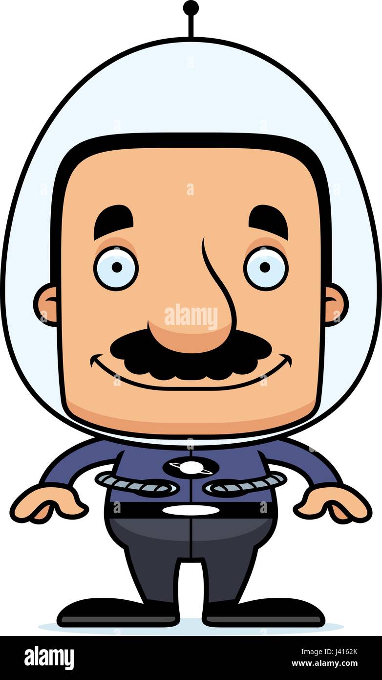 A cartoon spaceman man smiling Stock Vector Image & Art - Alamy