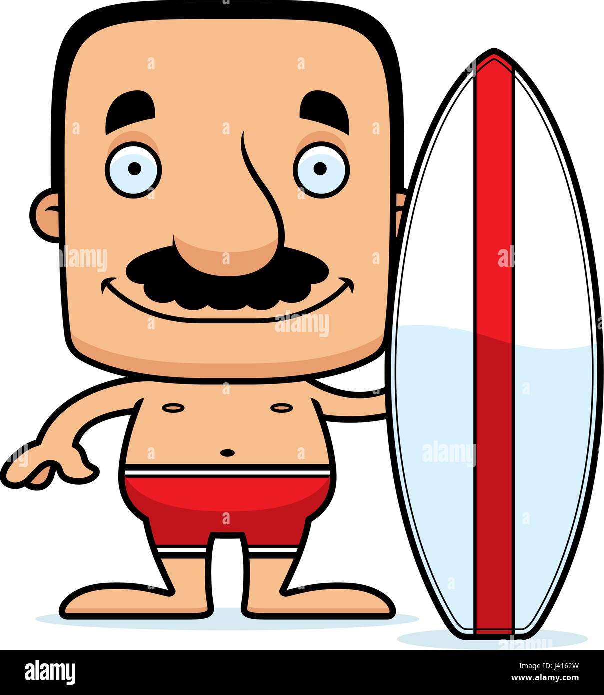 A cartoon surfer man smiling Stock Vector Image & Art - Alamy