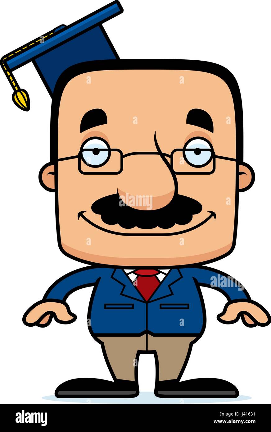 A cartoon teacher man smiling Stock Vector Image & Art - Alamy