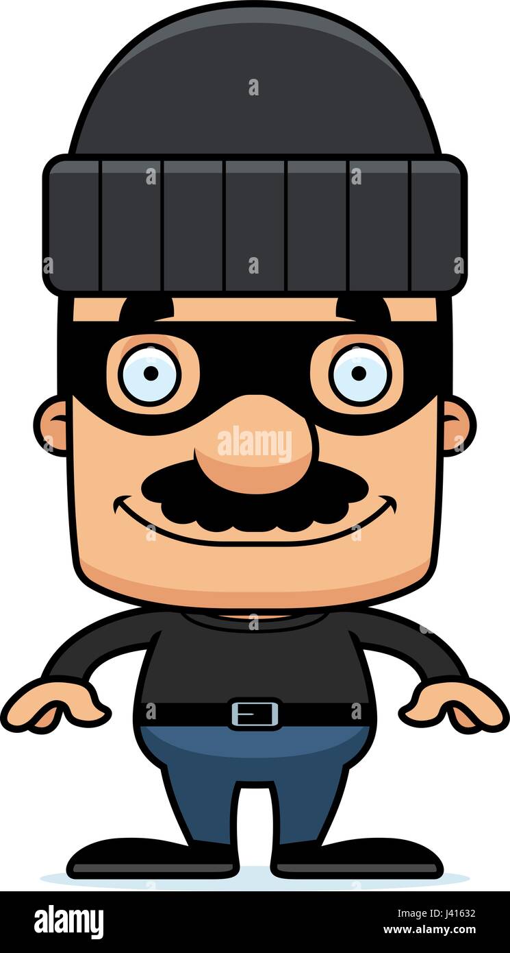 A cartoon thief man smiling Stock Vector Image & Art - Alamy