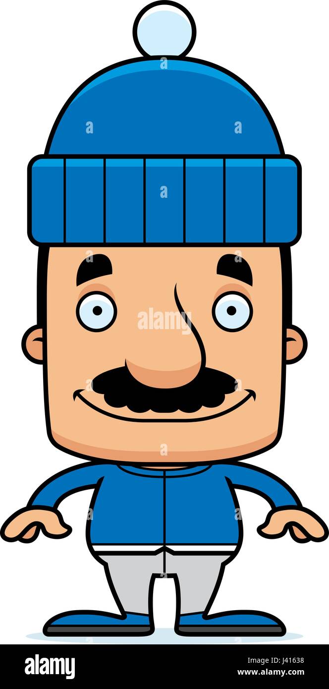 A cartoon winter man smiling Stock Vector Image & Art - Alamy
