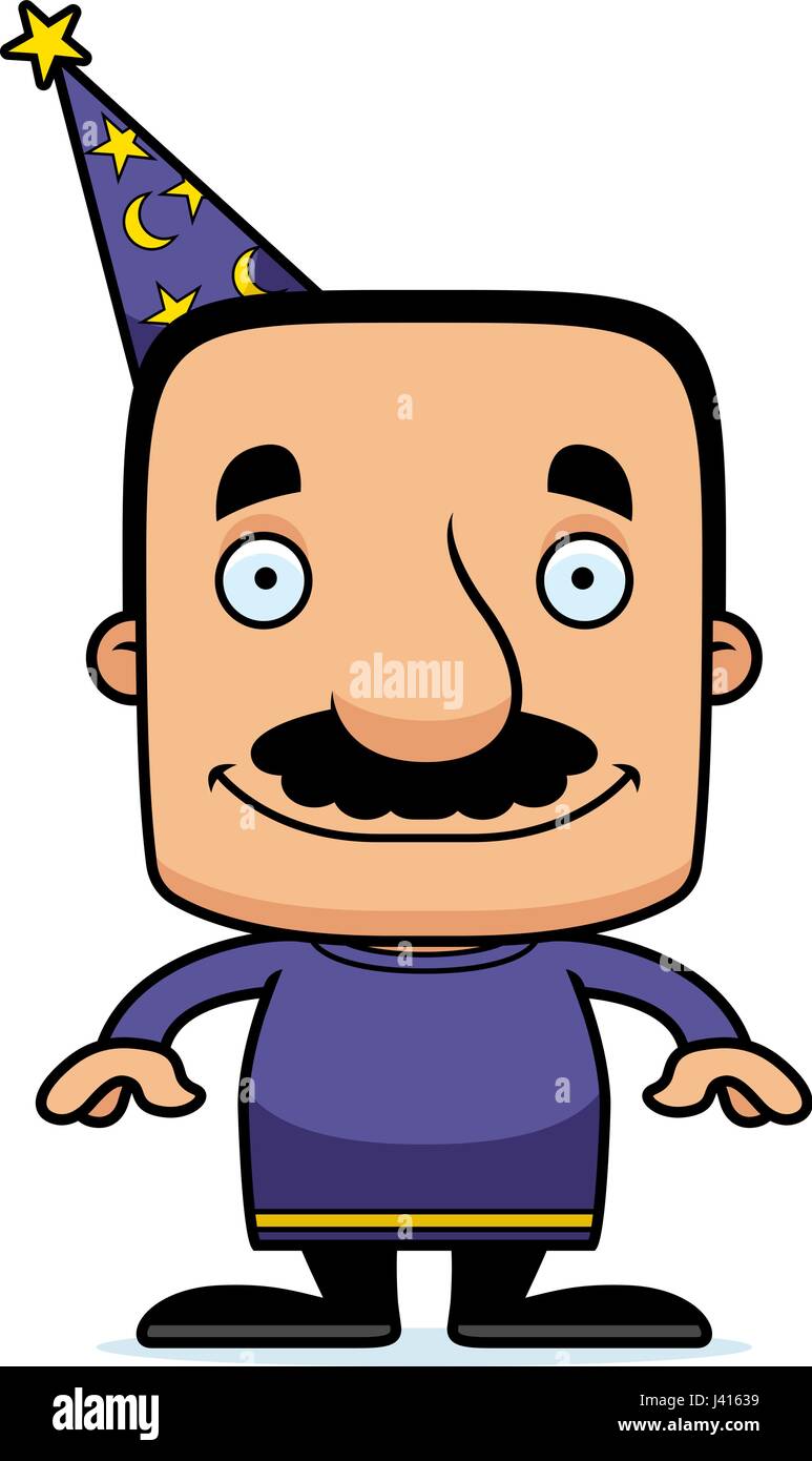 A cartoon wizard man smiling Stock Vector Image & Art - Alamy