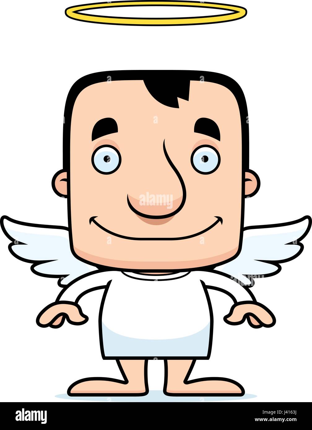 A cartoon angel man smiling Stock Vector Image & Art - Alamy