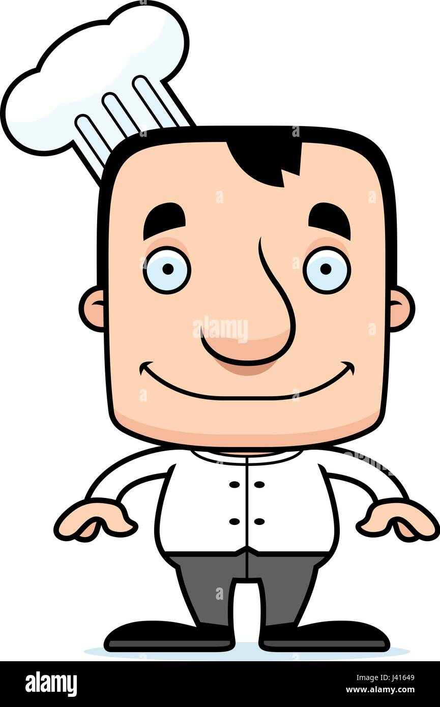 A cartoon chef man smiling Stock Vector Image & Art - Alamy