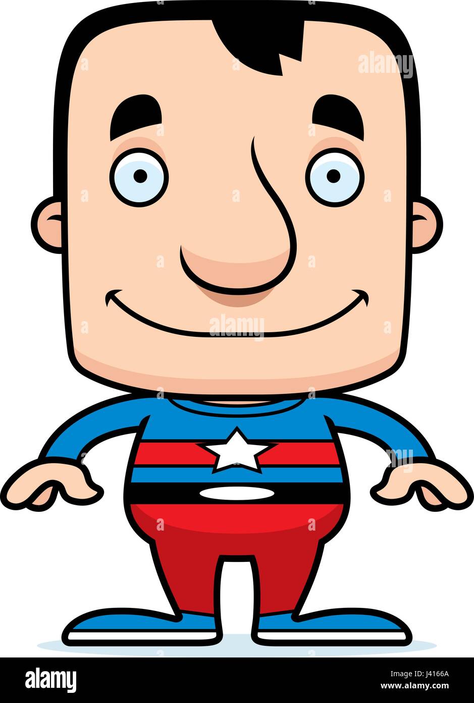 A cartoon superhero man smiling Stock Vector Image & Art - Alamy