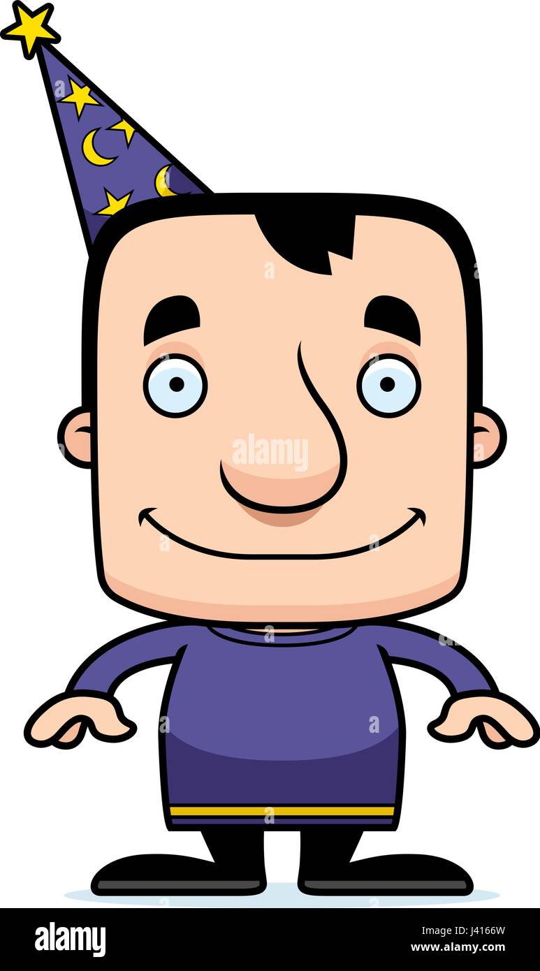 A cartoon wizard man smiling Stock Vector Image & Art - Alamy