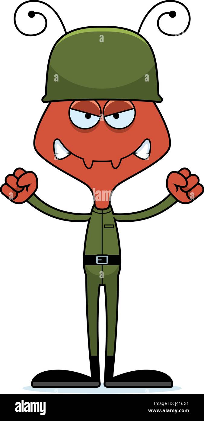 A cartoon soldier ant looking angry Stock Vector Image & Art - Alamy