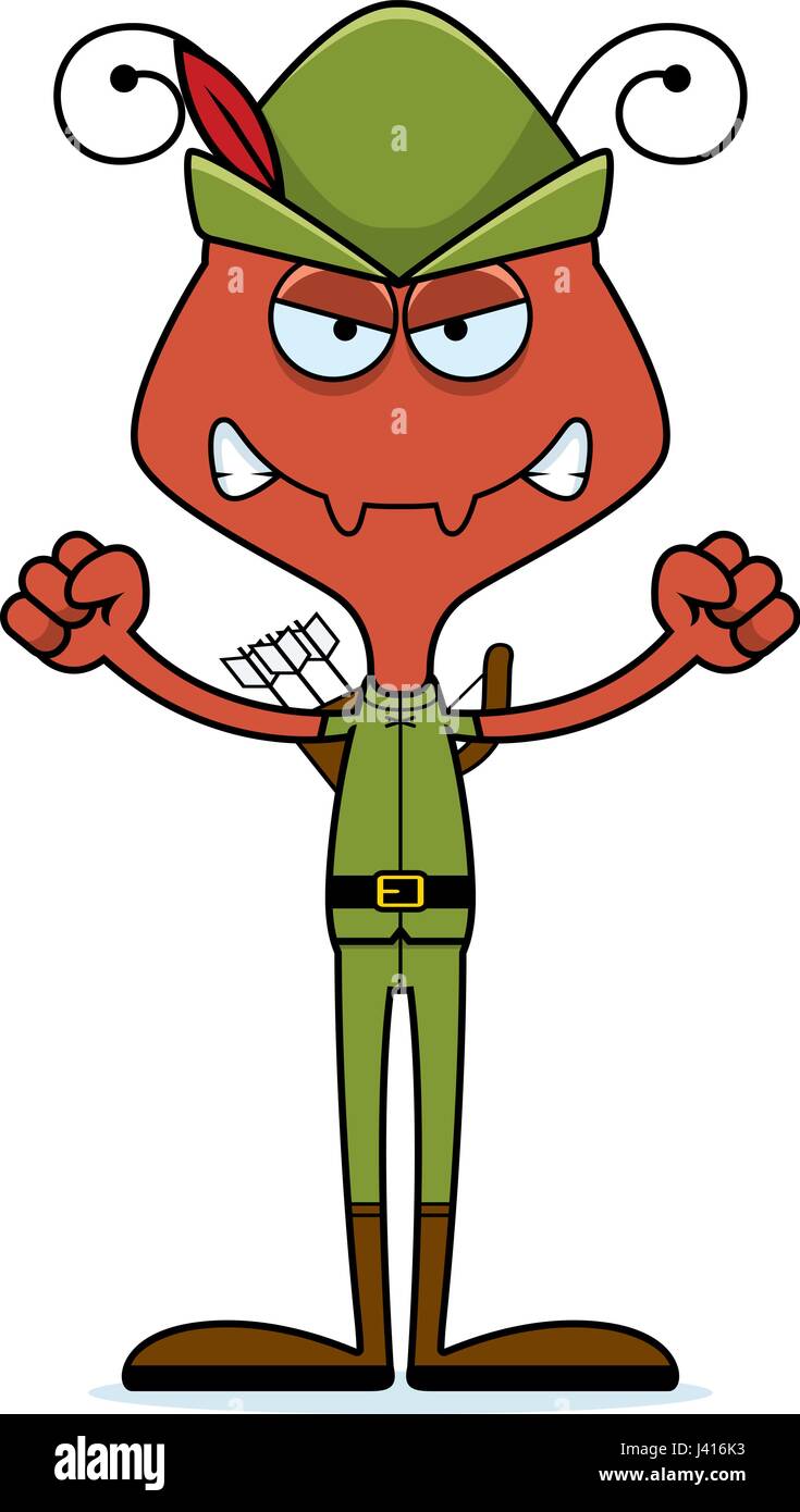 A cartoon Robin Hood ant looking angry Stock Vector Image & Art - Alamy