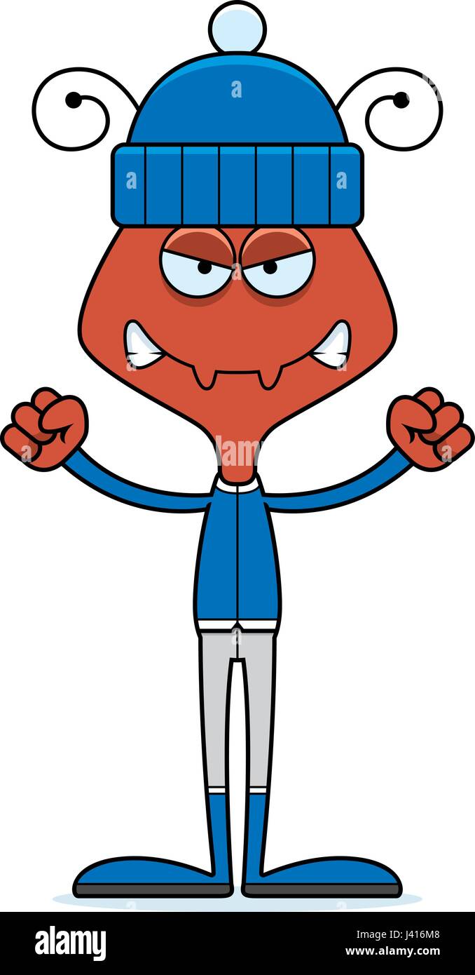 A cartoon winter ant looking angry Stock Vector Image & Art - Alamy
