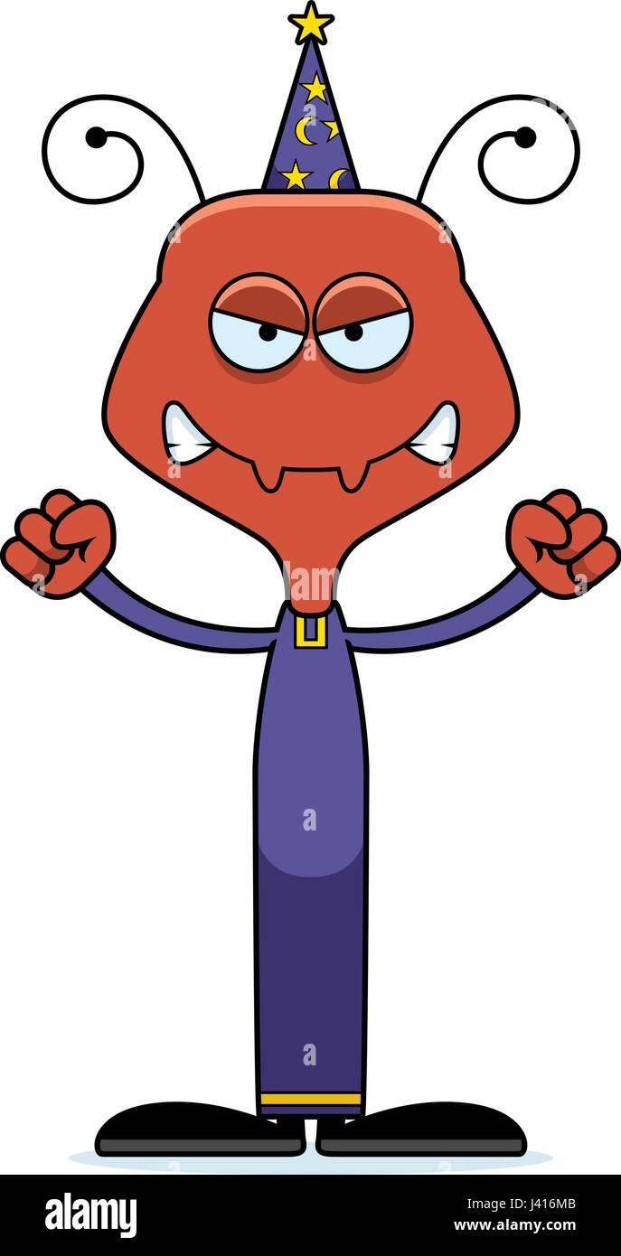 A cartoon wizard ant looking angry Stock Vector Image & Art - Alamy
