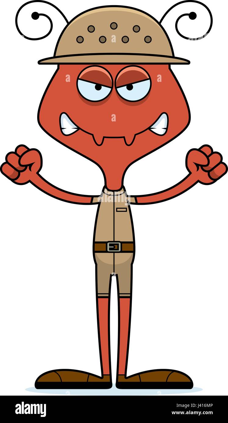A cartoon zookeeper ant looking angry Stock Vector Image & Art - Alamy