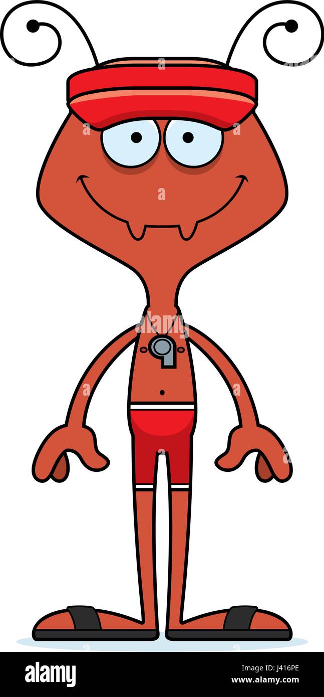 A cartoon lifeguard ant smiling Stock Vector Image & Art - Alamy