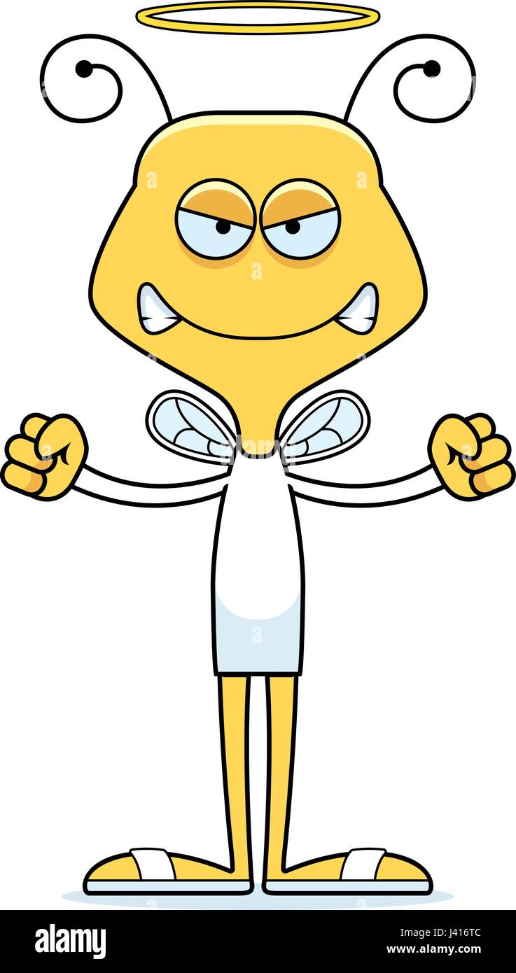A cartoon angel bee looking angry Stock Vector Image & Art - Alamy