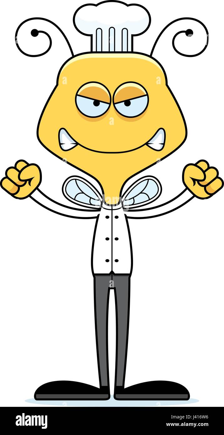 A cartoon chef bee looking angry Stock Vector Image & Art - Alamy