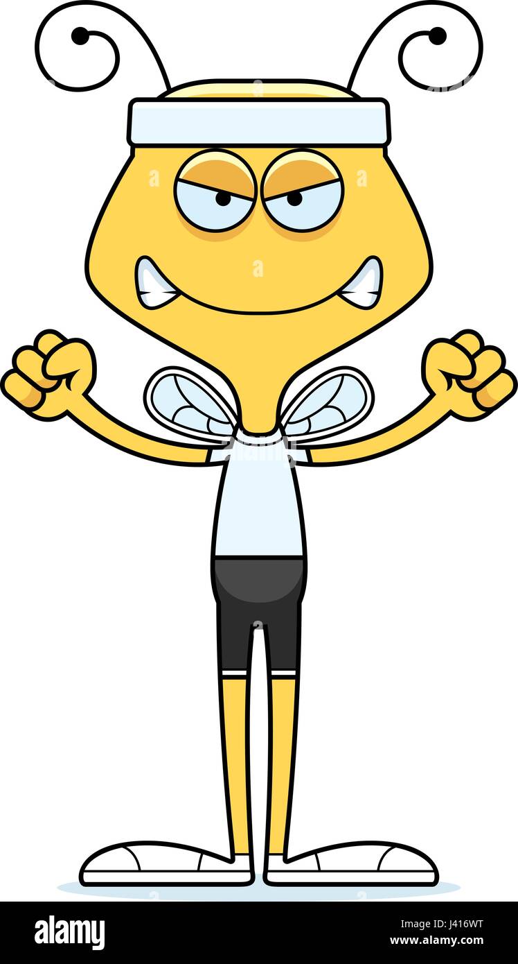 A cartoon fitness bee looking angry Stock Vector Image & Art - Alamy