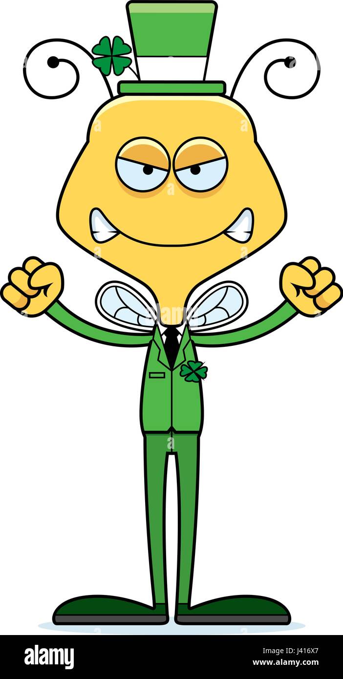 A cartoon Irish bee looking angry Stock Vector Image & Art - Alamy