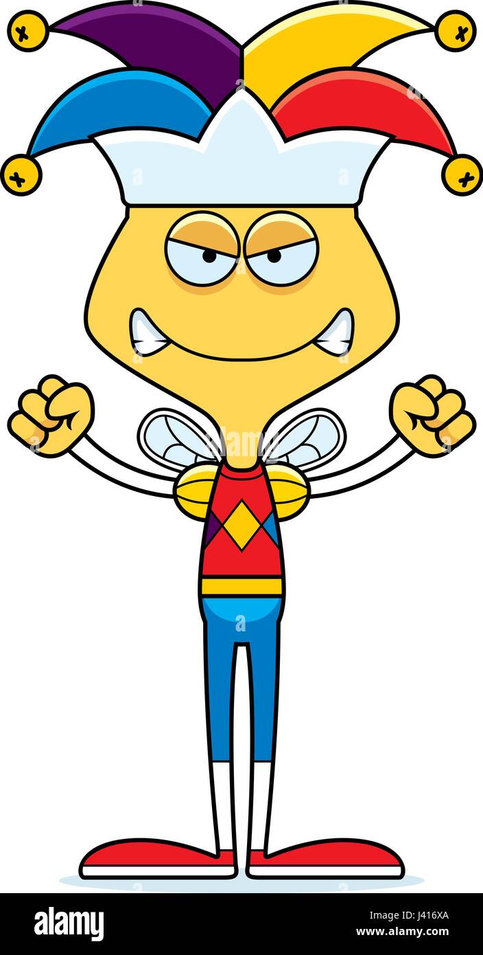A cartoon jester bee looking angry Stock Vector Image & Art - Alamy