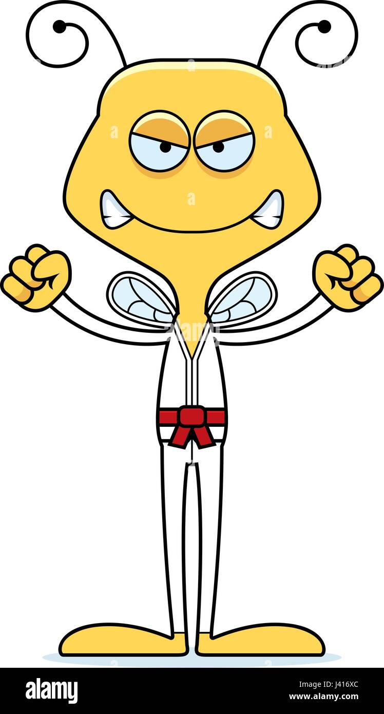 A cartoon karate bee looking angry Stock Vector Image & Art - Alamy