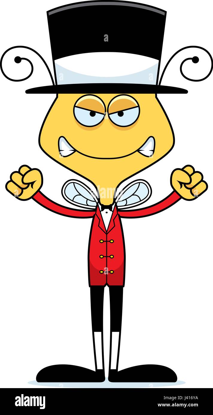 A cartoon ringmaster bee looking angry Stock Vector Image & Art - Alamy