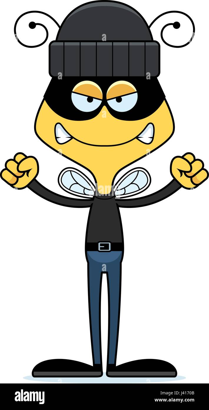 A cartoon thief bee looking angry Stock Vector Image & Art - Alamy