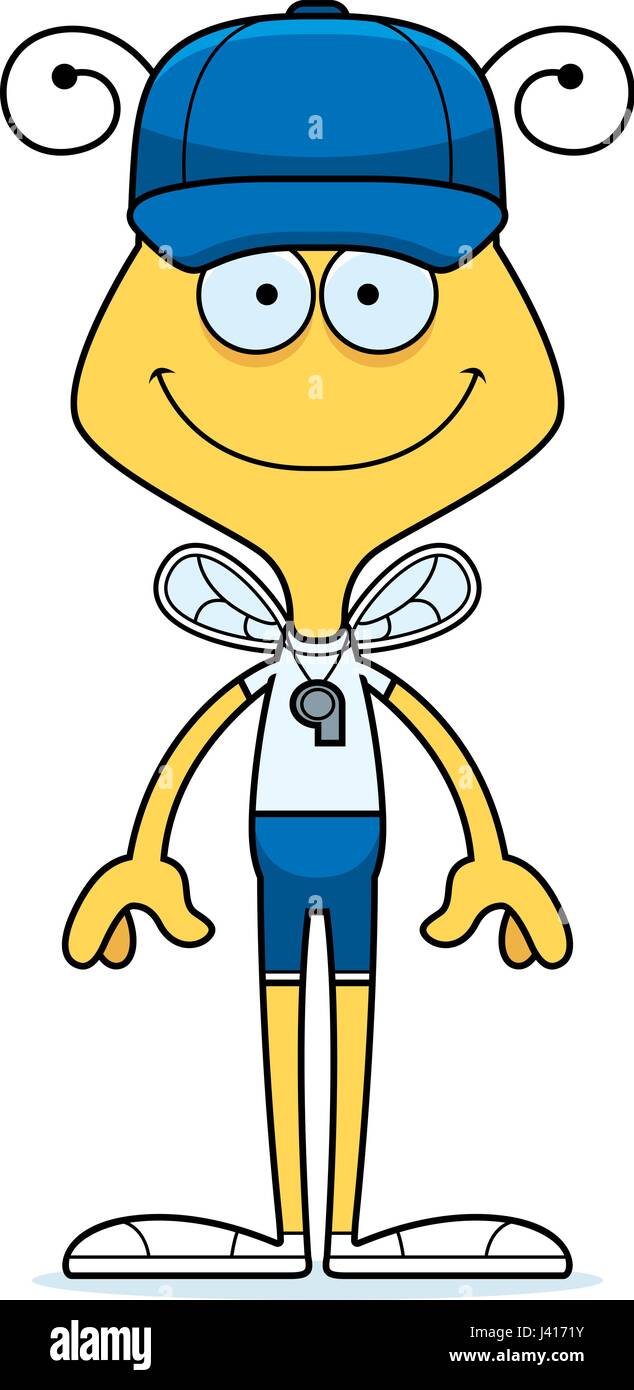 A cartoon coach bee smiling Stock Vector Image & Art - Alamy