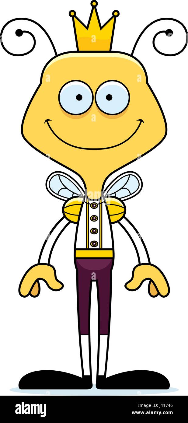 A cartoon prince bee smiling Stock Vector Image & Art - Alamy