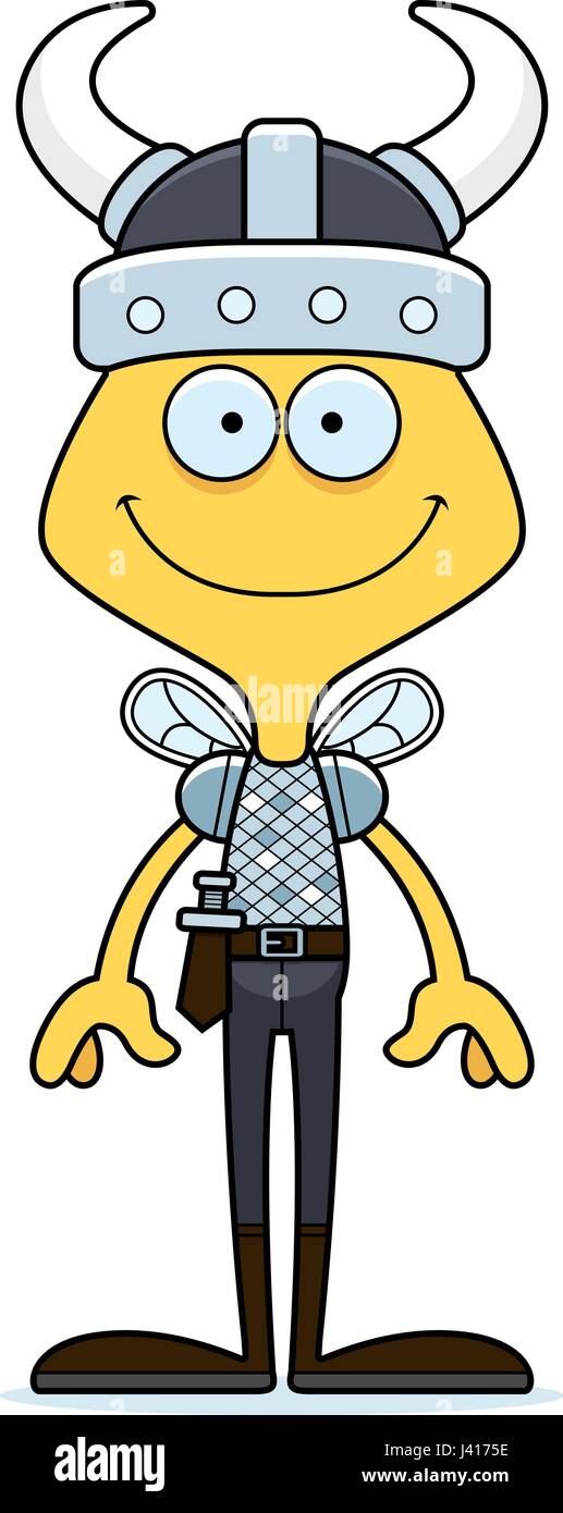 A cartoon Viking bee smiling Stock Vector Image & Art - Alamy
