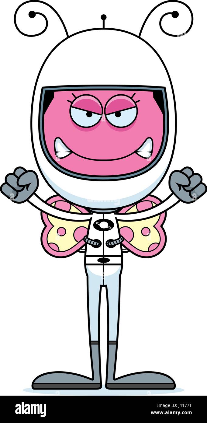 A cartoon astronaut butterfly looking angry Stock Vector Image & Art ...