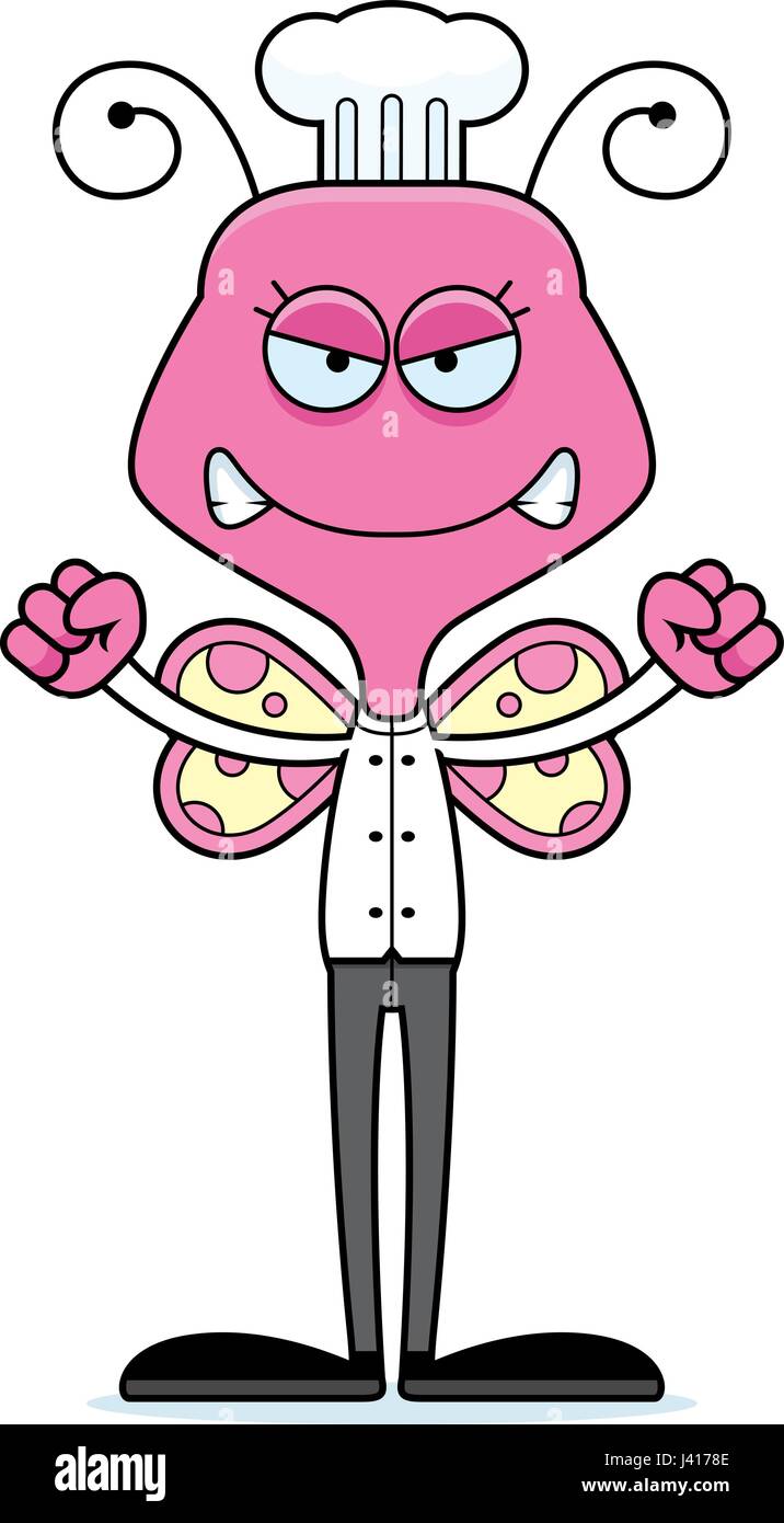 A cartoon chef butterfly looking angry Stock Vector Image & Art - Alamy