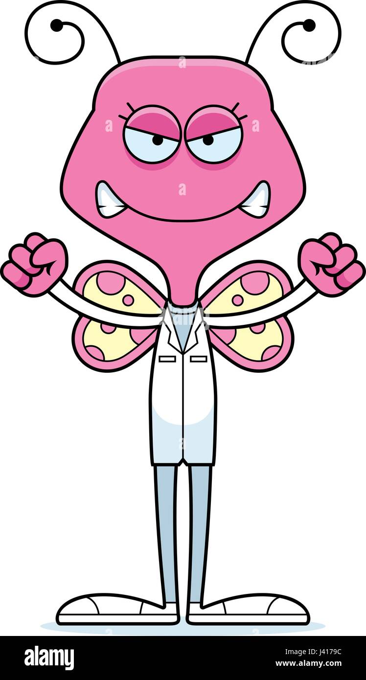 A cartoon doctor butterfly looking angry Stock Vector Image & Art - Alamy