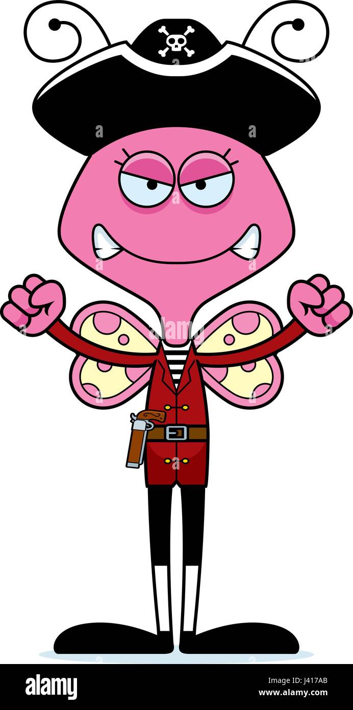 A cartoon pirate butterfly looking angry Stock Vector Image & Art - Alamy