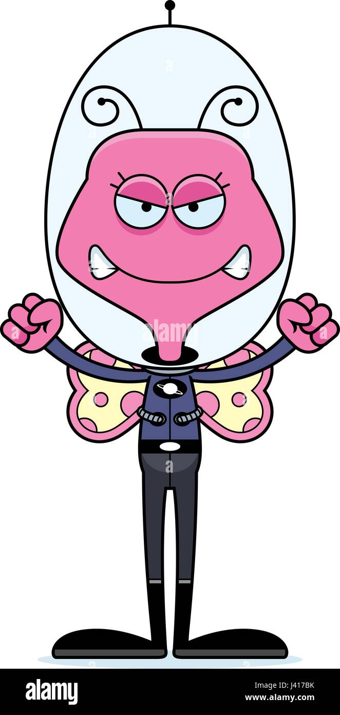 A cartoon spaceman butterfly looking angry Stock Vector Image & Art - Alamy