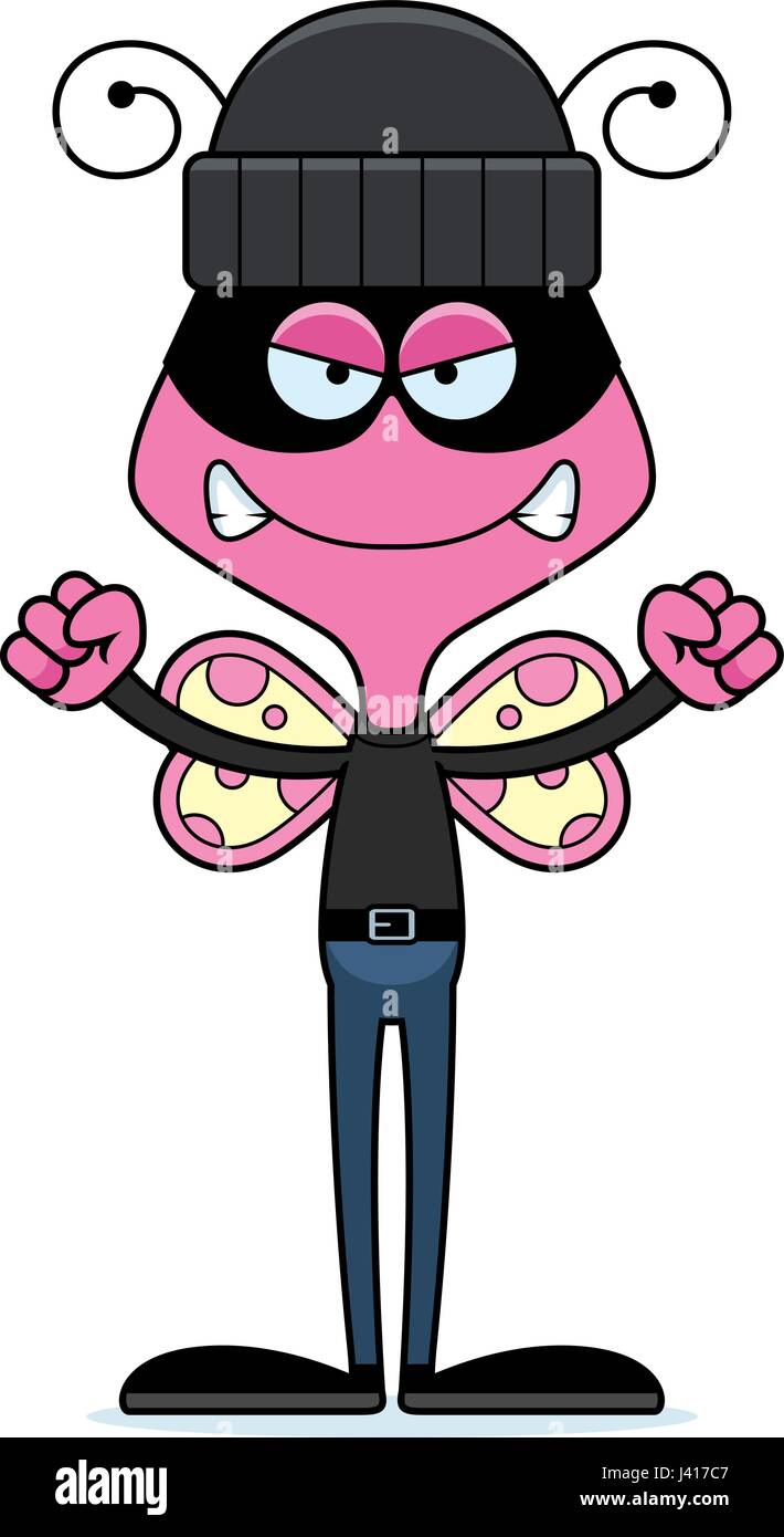 A cartoon thief butterfly looking angry Stock Vector Image & Art - Alamy