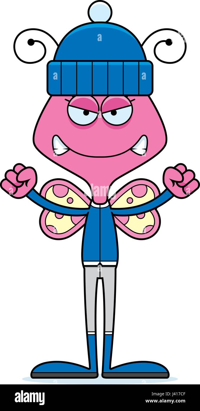 A cartoon winter butterfly looking angry Stock Vector Image & Art - Alamy