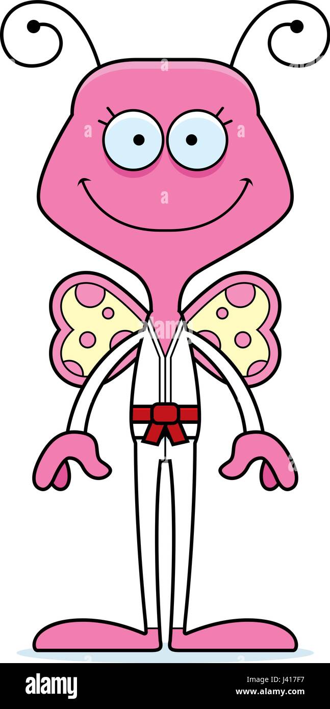 A cartoon karate butterfly smiling Stock Vector Image & Art - Alamy