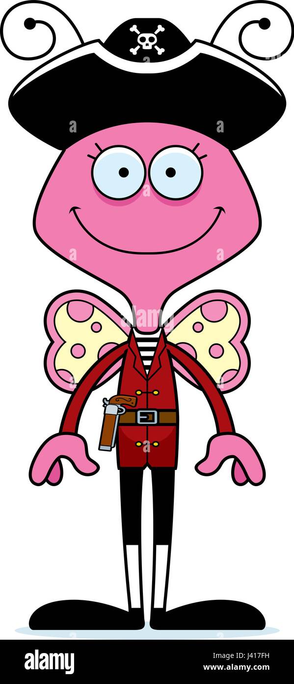 A cartoon pirate butterfly smiling Stock Vector Image & Art - Alamy