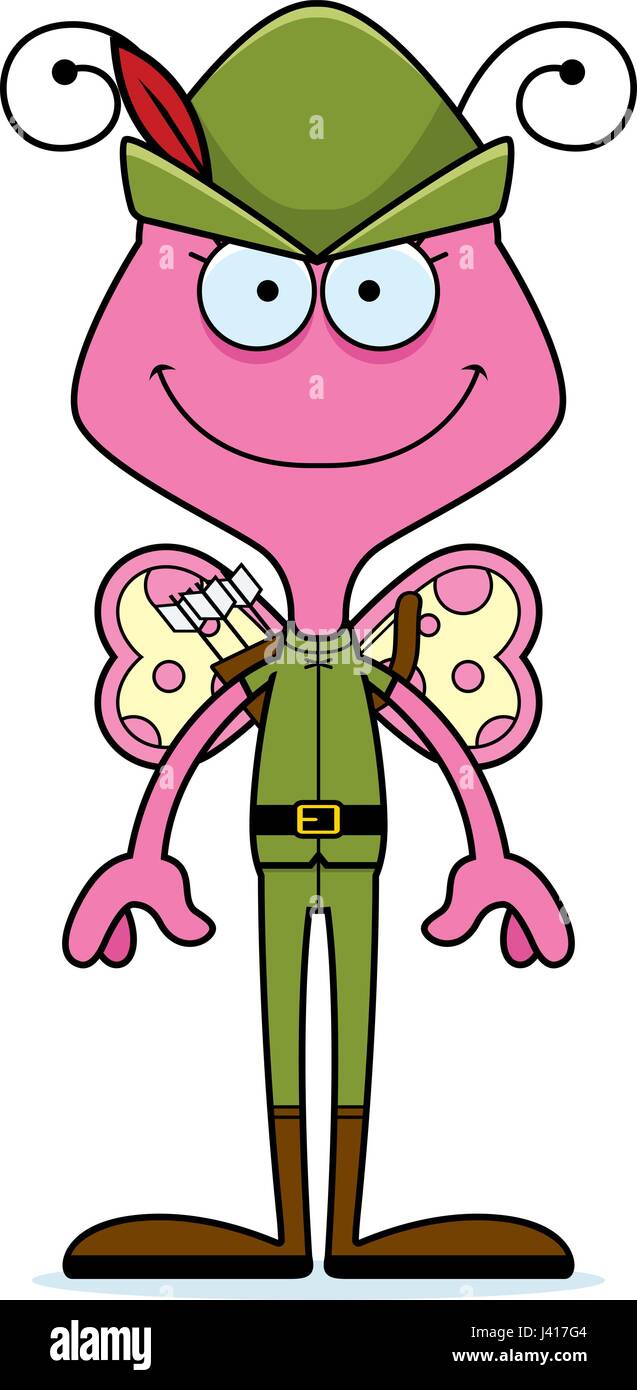 A cartoon Robin Hood butterfly smiling Stock Vector Image & Art - Alamy