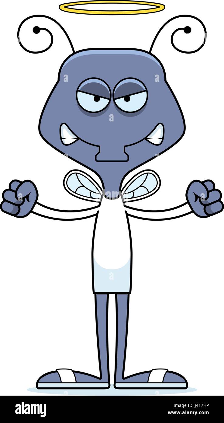 A cartoon angel fly looking angry Stock Vector Image & Art - Alamy