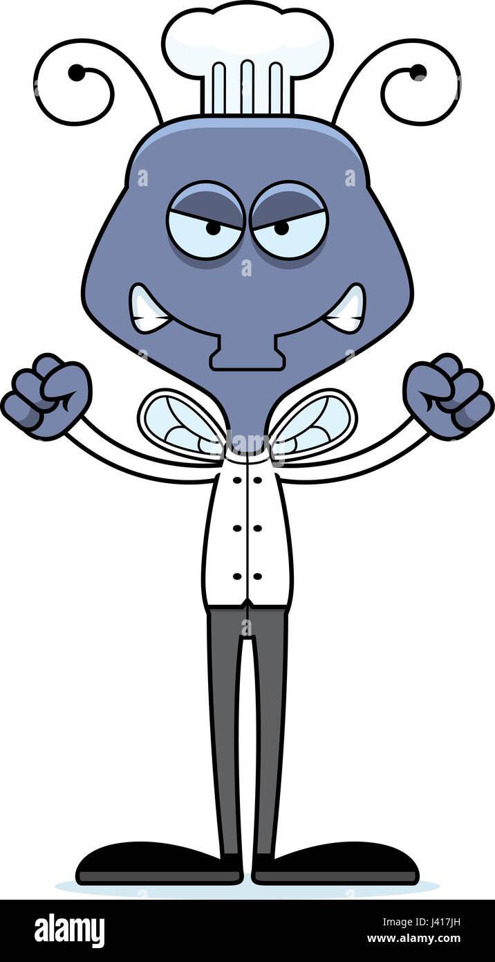 A cartoon chef fly looking angry Stock Vector Image & Art - Alamy