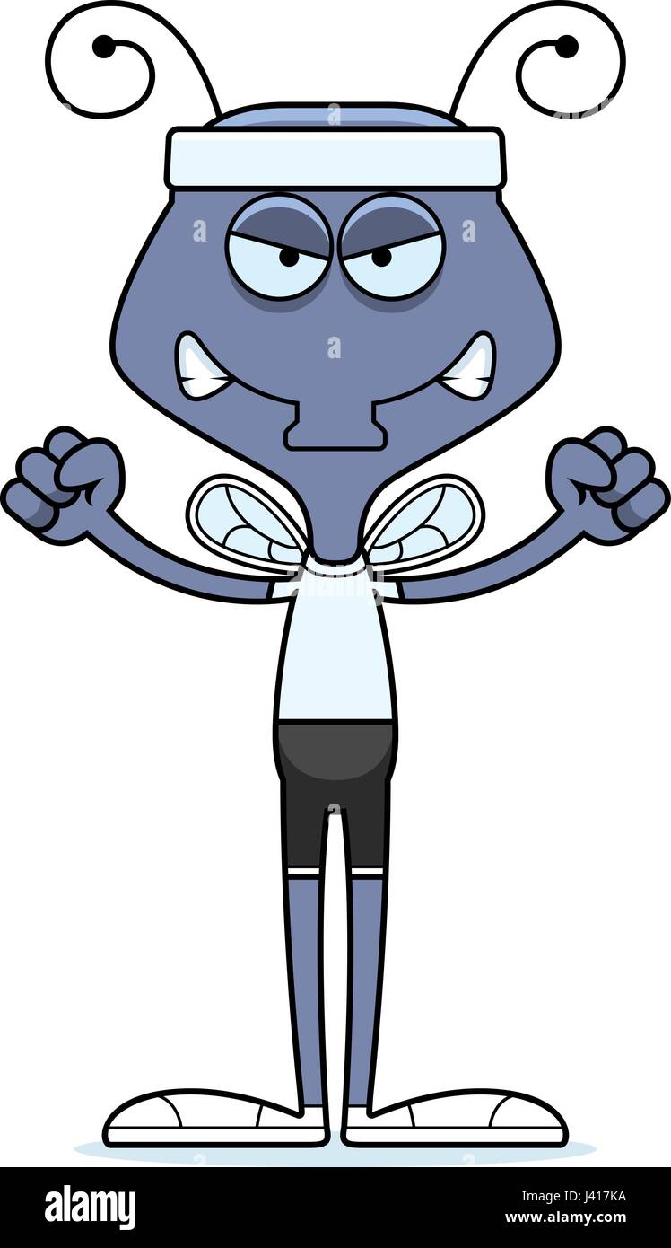 A cartoon fitness fly looking angry Stock Vector Image & Art - Alamy