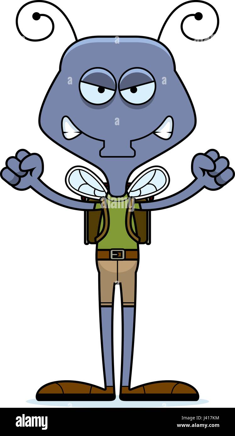 A cartoon hiker fly looking angry Stock Vector Image & Art - Alamy